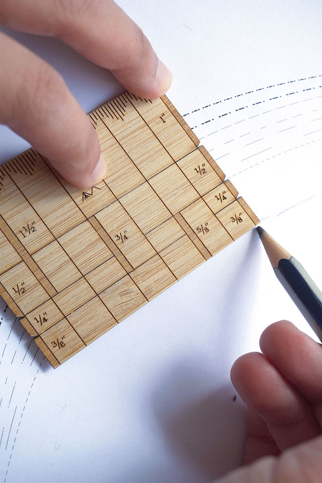 Wooden Sewing Gauge – Arrow Mountain